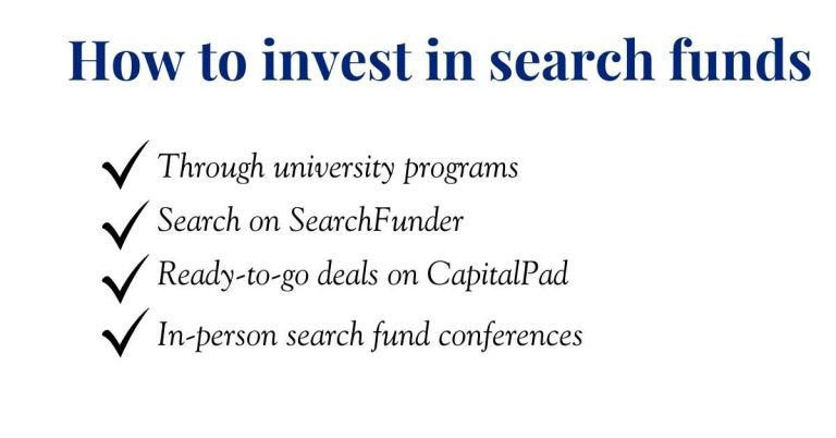 Search Fund Investors List - Top Firms Funding SMB Acquisitions